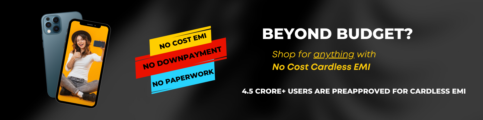 InstaCred Cardless EMI. Shop on EMI without credit card. Buy Now Pay Later